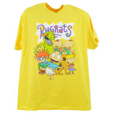 Nickelodeon Rugrats Characters Yellow Short Sleeve Men Adults Tshirt ...