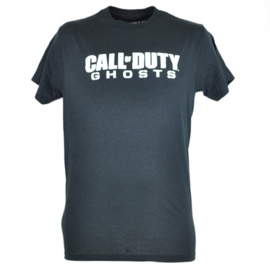 Call of Duty Ghosts Logo Premium Action Video Game Black Tshirt Mens ...