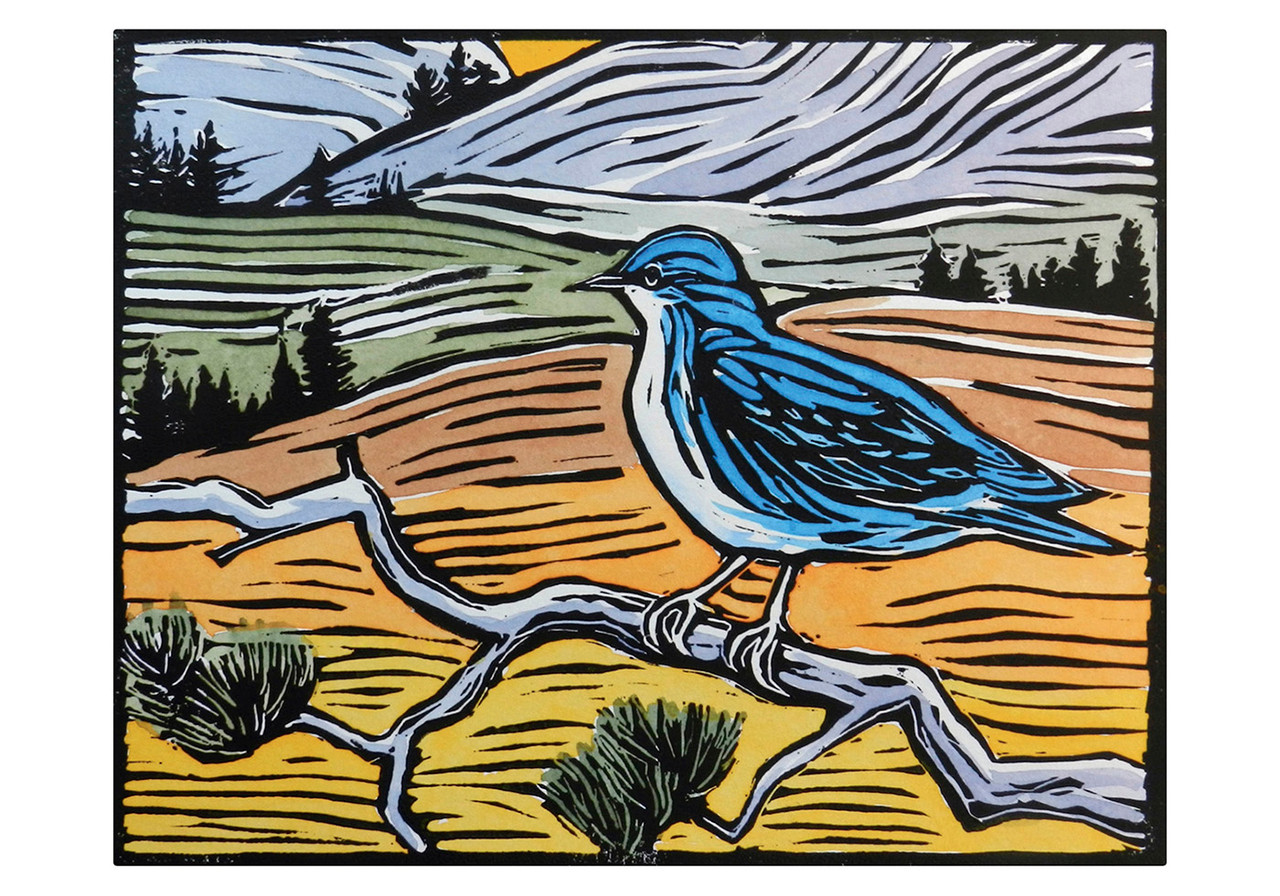 New Style Molly Hashimoto: Mountain Bluebird Small Boxed Cards