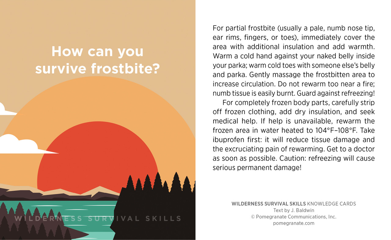 Wilderness Survival Skills Knowledge Cards