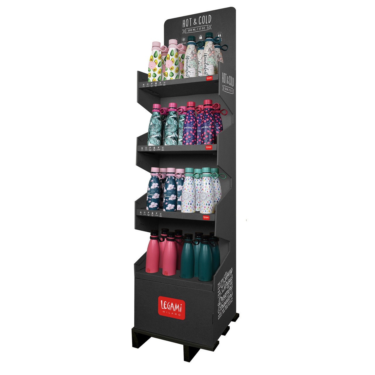 WATER BOTTLE DISPLAY - FILLED