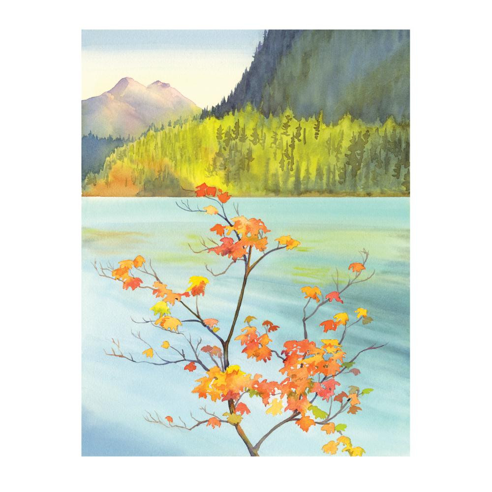 Molly Hashimoto: Vine Maple Notecard - Pen Paper Gift