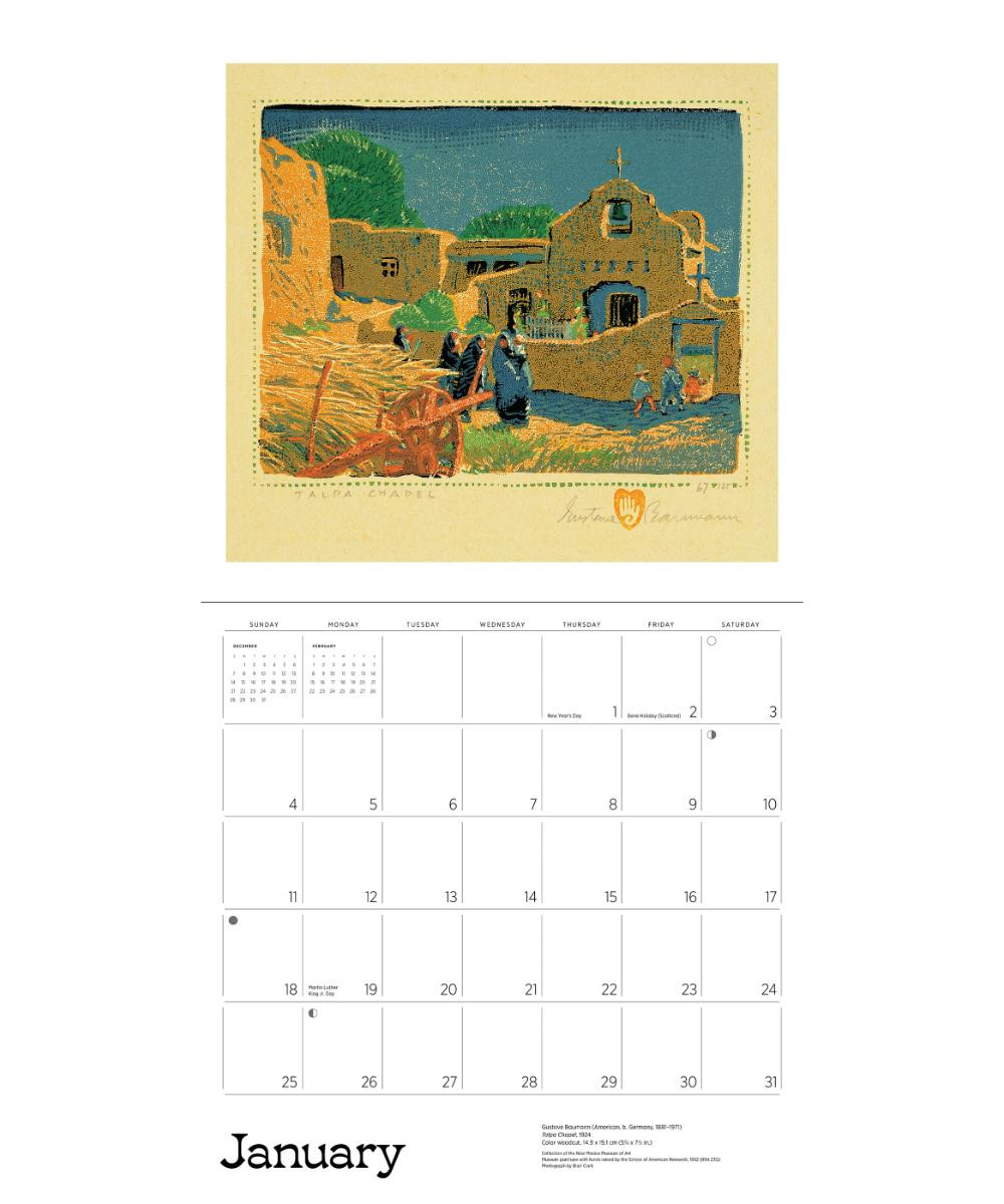 A Small, Untroubled World: The Art of Gustave Baumann - 2026 Wall Calendar