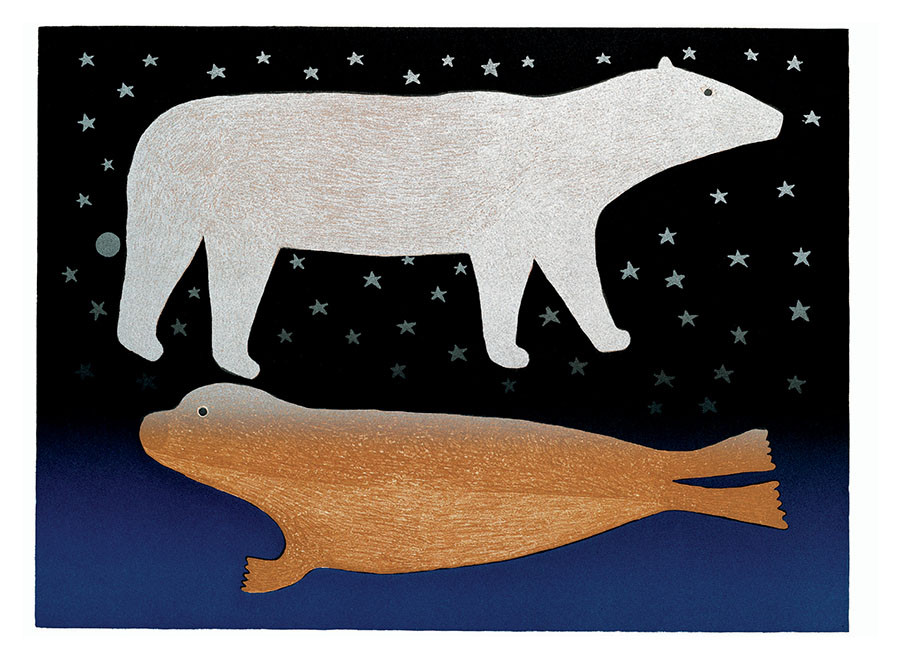Life on the Land: Inuit Art: Book of Postcards - Pen Paper Gift