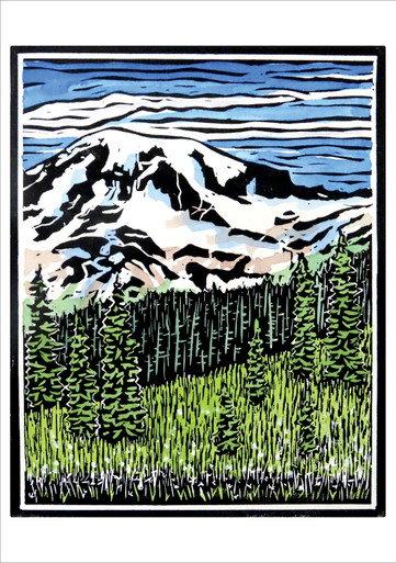 Molly Hashimoto: Rainier & Sabalpine Firs Notecards
