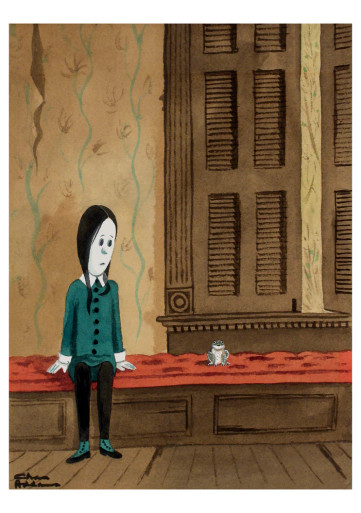 Charles Addams: Wednesday Postcard