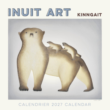 Inuit Art: Kinngait 2027 Wall Calendar - Pen Paper Gift