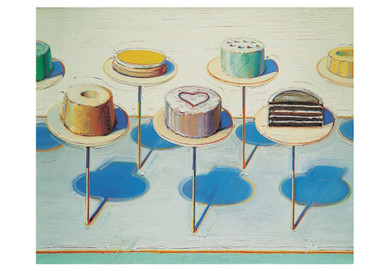 Wayne Thiebaud: Cake Window (Seven Cakes) Notecard - Pen Paper Gift