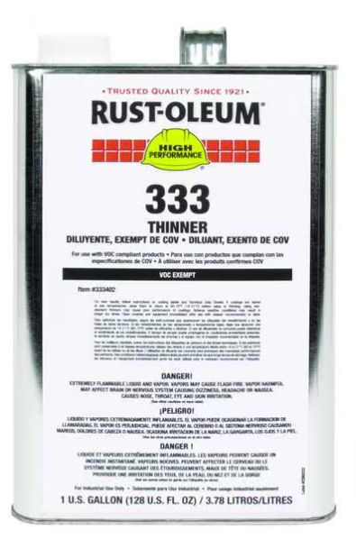 333 Paint Thinner, 1 Gallon - No. 333402 - Whitehead Industrial Hardware