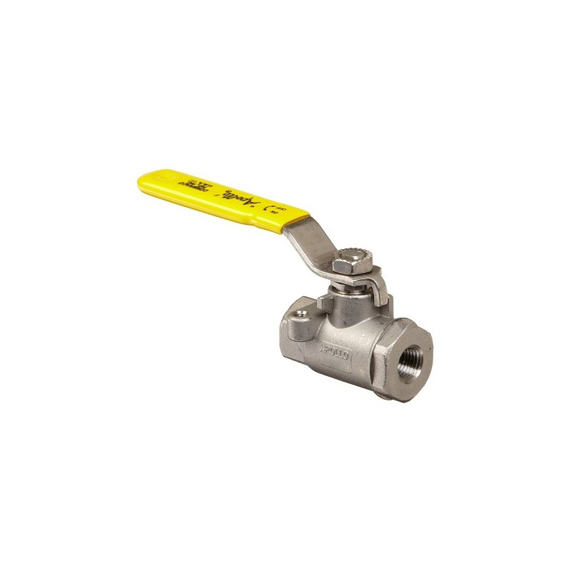 2" Std. Port Stainless Ball Valve, Threaded, 2 Piece - No. 7610827 ...
