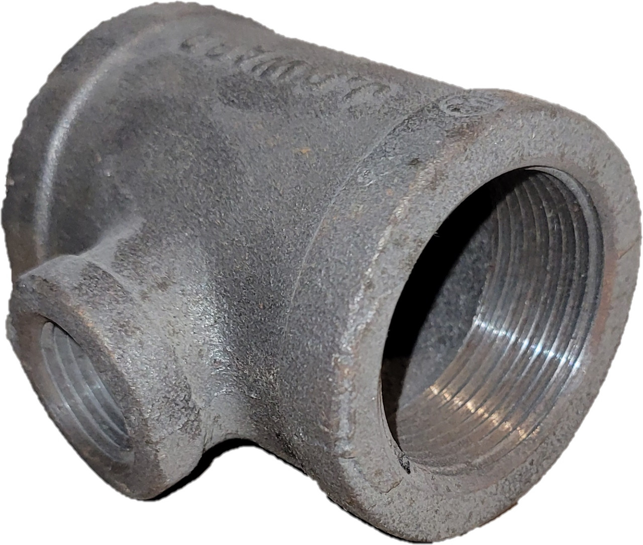 Black Malleable Iron Reducing Tee, Class 150, Multiple Sizes ...