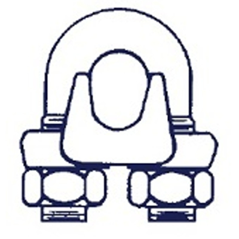 Malleable Iron Wire Rope Clip, Multiple Sizes - Whitehead Industrial ...