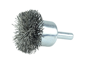 1-1/2" Circular Flared Crimped Wire End Brush, 020" Steel Fill - No ...