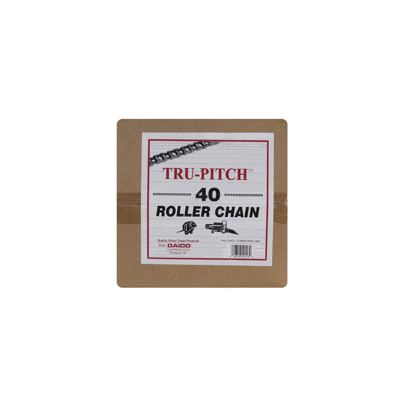 1/2" X 10' Roller Chain, ANSI No. 40 - Brand Tru-Pitch - No. 70365 ...