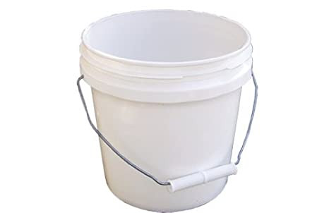 1 Gallon Plastic Pail with Handle, White - No. 1123000 - Whitehead ...