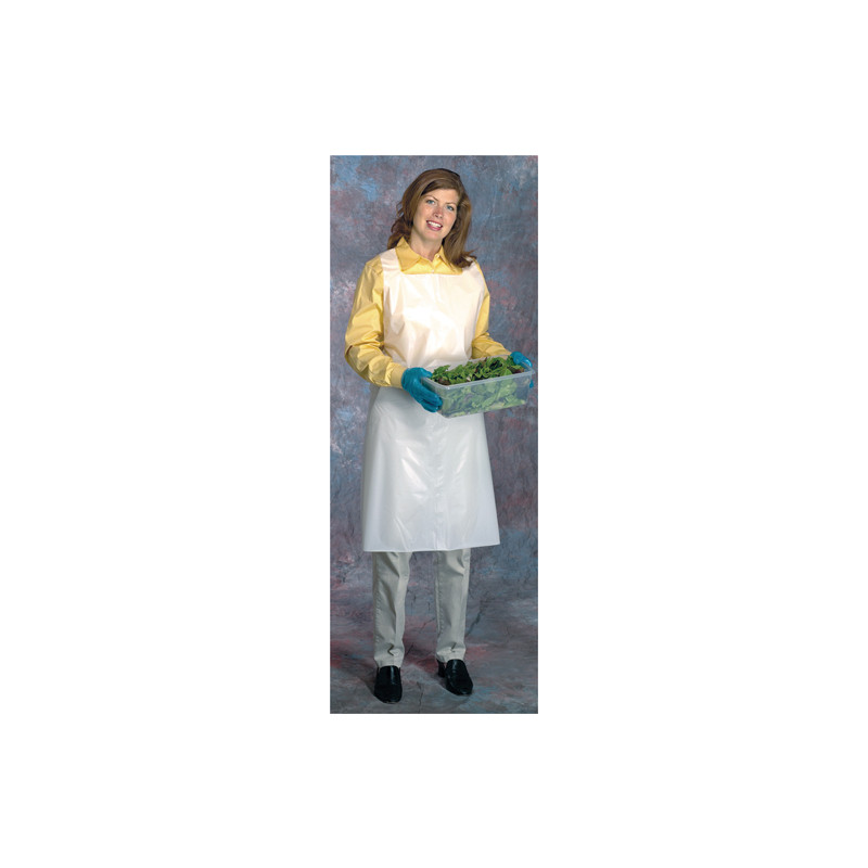 28" X 46" 1.5 mil Poly Apron, Dispenser Box of 100, 10BX/CS - No. DP46 ...