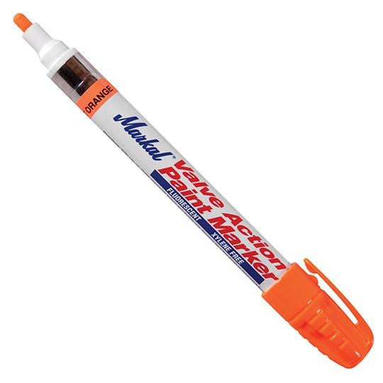 Fluorescent Orange Valve Action Paint Marker - No. 097052 - Whitehead ...
