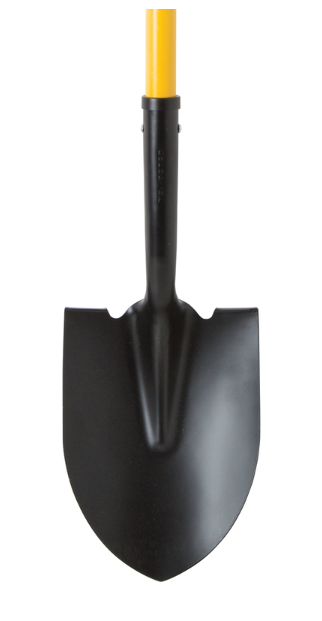57 in. Steel Round Digging Shovel Fiberglass Handle - No. 33400PRL-FP ...