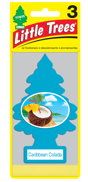 Little Trees Caribbean Colada Scent Car Air Freshener Solid 3 pk - No ...