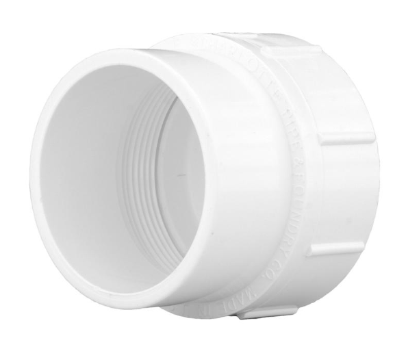 Schedule 40 4 in. Spigot FPT PVC Cleanout Adapter - No. PVC00105X1200 ...