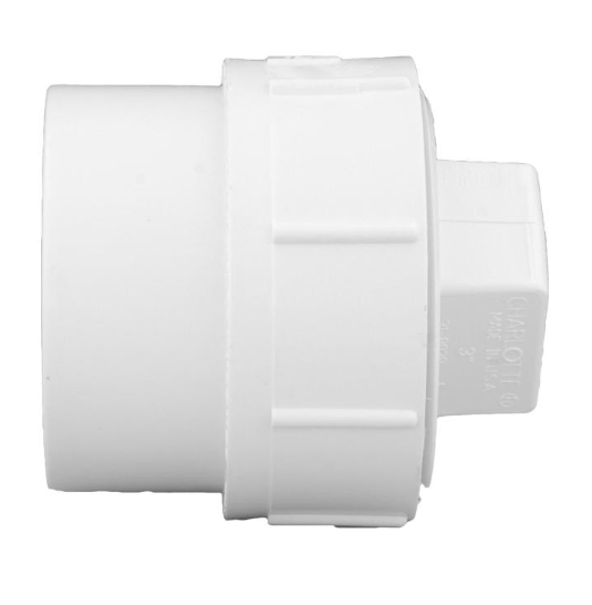 Schedule 40 4 in. Spigot FPT PVC Cleanout Adapter - No. PVC00105X1200 ...