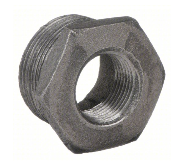 1" X 3/4" Black Malleable Iron Hex Bushing, Class 150 - No. 1XE.BB ...