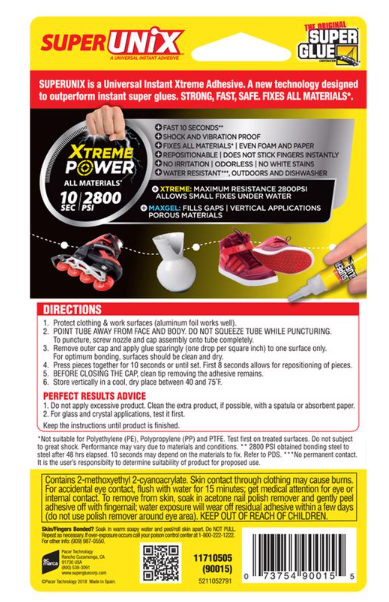 The Original Super Glue Superunix Super Strength All Purpose Super Glue ...