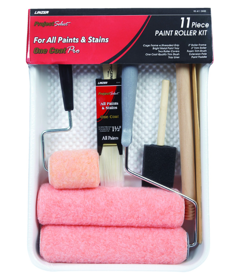 Project Select 9 in. W Regular Paint Roller Kit Threaded End - No ...