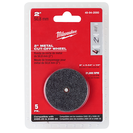 2" METAL CUT OFF WHEEL 5 PACK - No. 49-94-2000 - Whitehead Industrial ...