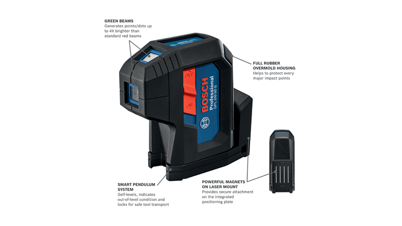 Green-Beam Three-Point Self-Leveling Alignment Laser - No. GPL100-30G ...