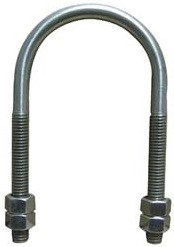 8" U-Bolt with Nuts - No. 1600-0800EG - Whitehead Industrial Hardware