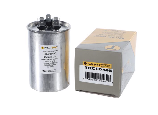 40+5 MFD 440 V Round Run Capacitor - No. TRCFD405 - Whitehead ...