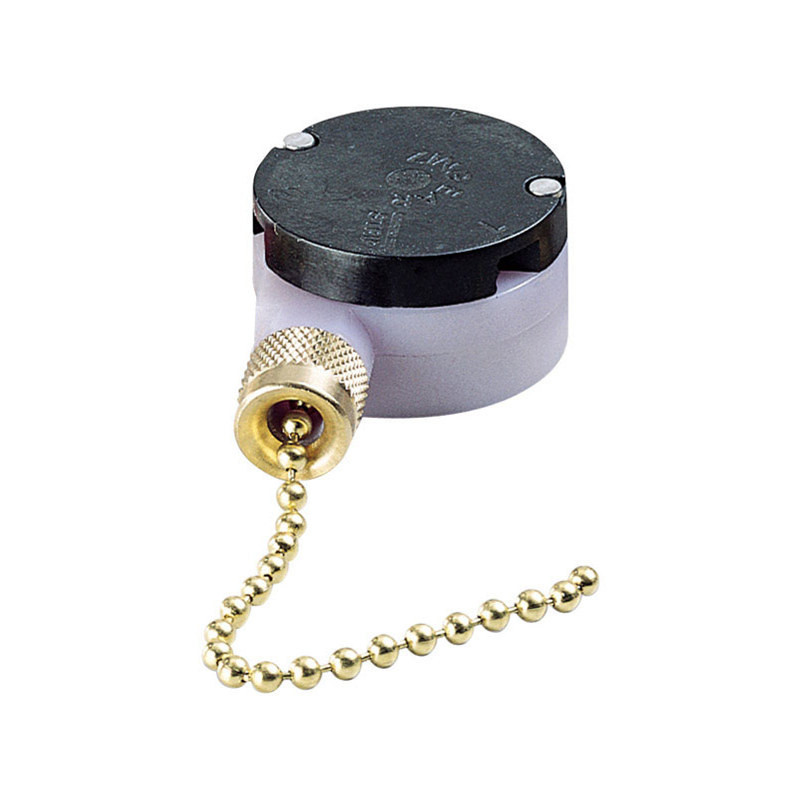 2 Speed Pull-Chain Switch SPDT, Brass Color Trim, 6 AMP - No. GSW-33 ...