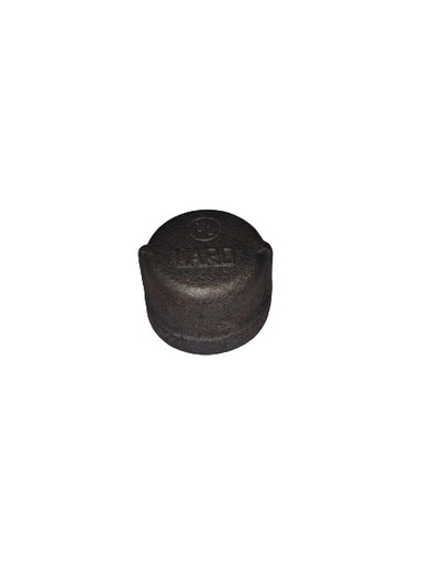 Black Malleable Iron Cap, Class 150, Multiple Sizes - Whitehead ...