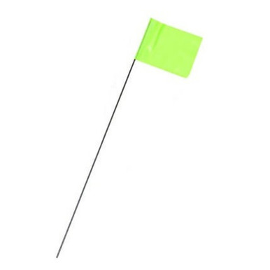 Marking Flag, 21" Wire Staff, 100/Bundle Multiple Colors - Whitehead ...