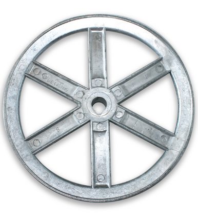 10" Single V Grooved Spoke Pulley, Multiple Bore Sizes - Whitehead ...