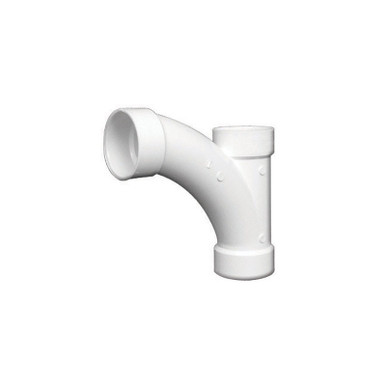 3" Long Turn Tee Wye, PVC DWV, Schedule 40 - No. PVC005011000HA ...