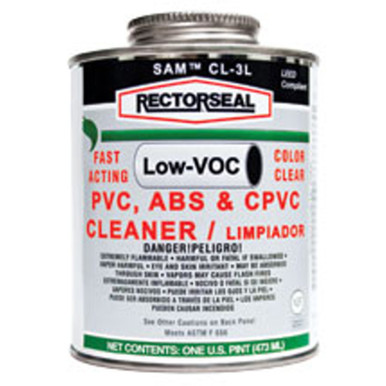 PVC. ABS, CPVC Cleaner, Sam™ CL-3L, Dauber Top, Pint - No. 55932 ...