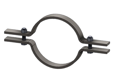 Standard Pipe Riser Clamp, Multiple Sizes - Whitehead Industrial Hardware