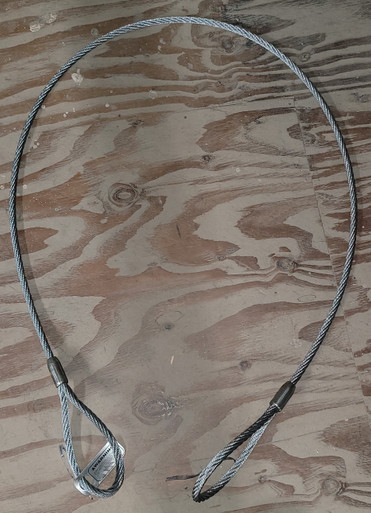 3/8" Eye-Eye Cable-Laid Sling, Single Leg, Multiple Lengths - Whitehead ...