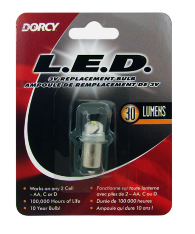 3V LED Flashlight Bulb Bayonet Base - No.41-1643 - Whitehead Industrial ...