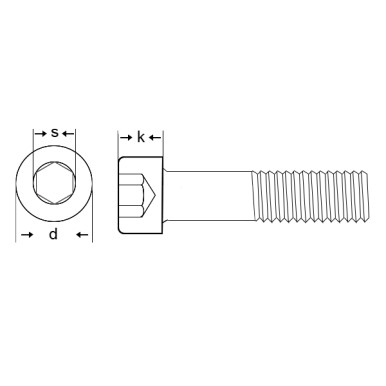 SOCKET HEAD CAP SCREW M6 X 18 MM - No. I016739 - Whitehead Industrial ...