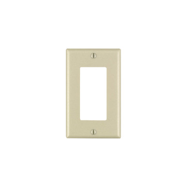 Decora Wall Plate, 1 Gang, Standard Size, Ivory - No. 020-80401-00I ...