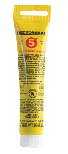 Yellow Pipe Thread Sealant 1.75 oz - No. 25790 - Whitehead Industrial ...