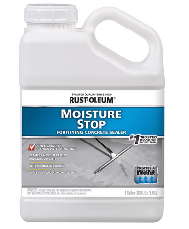 Rust-Oleum Moisture Stop Fortifying Clear Water-Based Sealer 1 gal - No ...