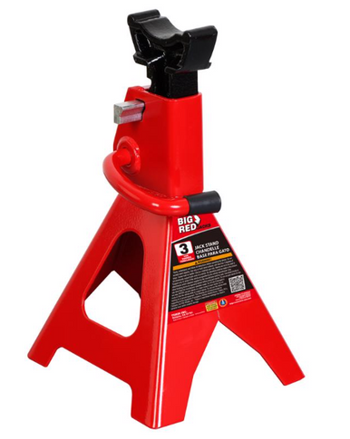 Manual 6000 lb Double Lock Jack Stands - No. T43002A - Whitehead ...