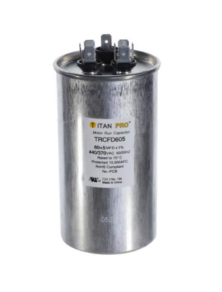 60+5 MFD 440 V Round Run Capacitor - No. TRCFD605 - Whitehead ...