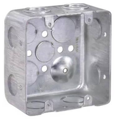 30.3 cu in Square Galvanized Steel 2 gang Switch Box Gray - No. MGSB-2 ...