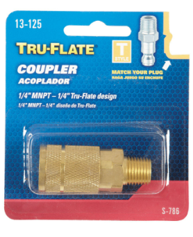Brass Quick Change Coupler 1/4 in. Male - No. TRFL13125 - Whitehead ...