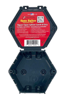 25.8 cu in Octagon Plastic 4 gang Junction Box Black - No. OSJB-V1 ...